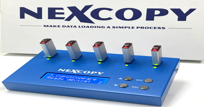 Portable USB Duplicator available from Nexcopy USB104SA